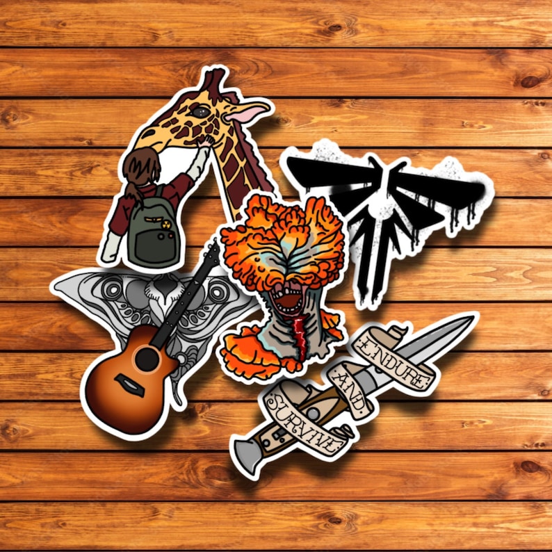 The Last of Us Stickers Ellie Joel Fireflies Clicker - Etsy UK