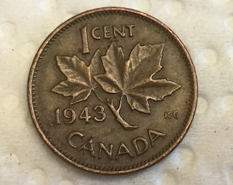 1943 Canadian Penny - Etsy