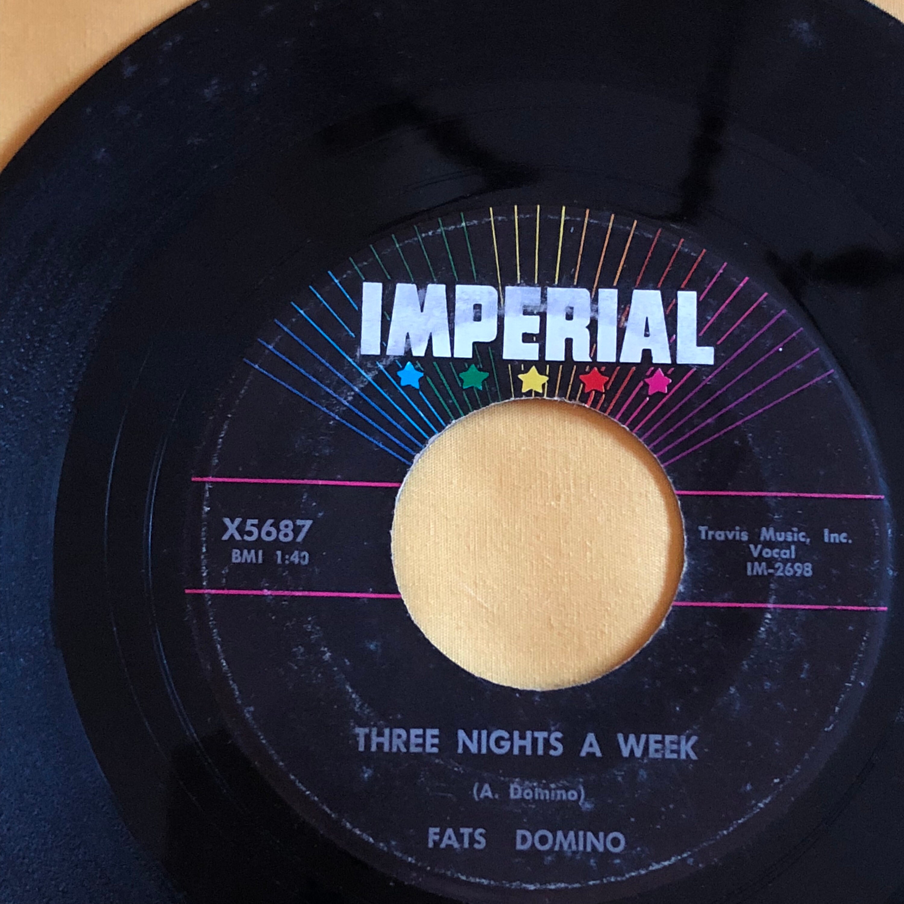 Fats Domino: Three Nights a Week/put Your Arms Around Me Honey X5687 - Etsy