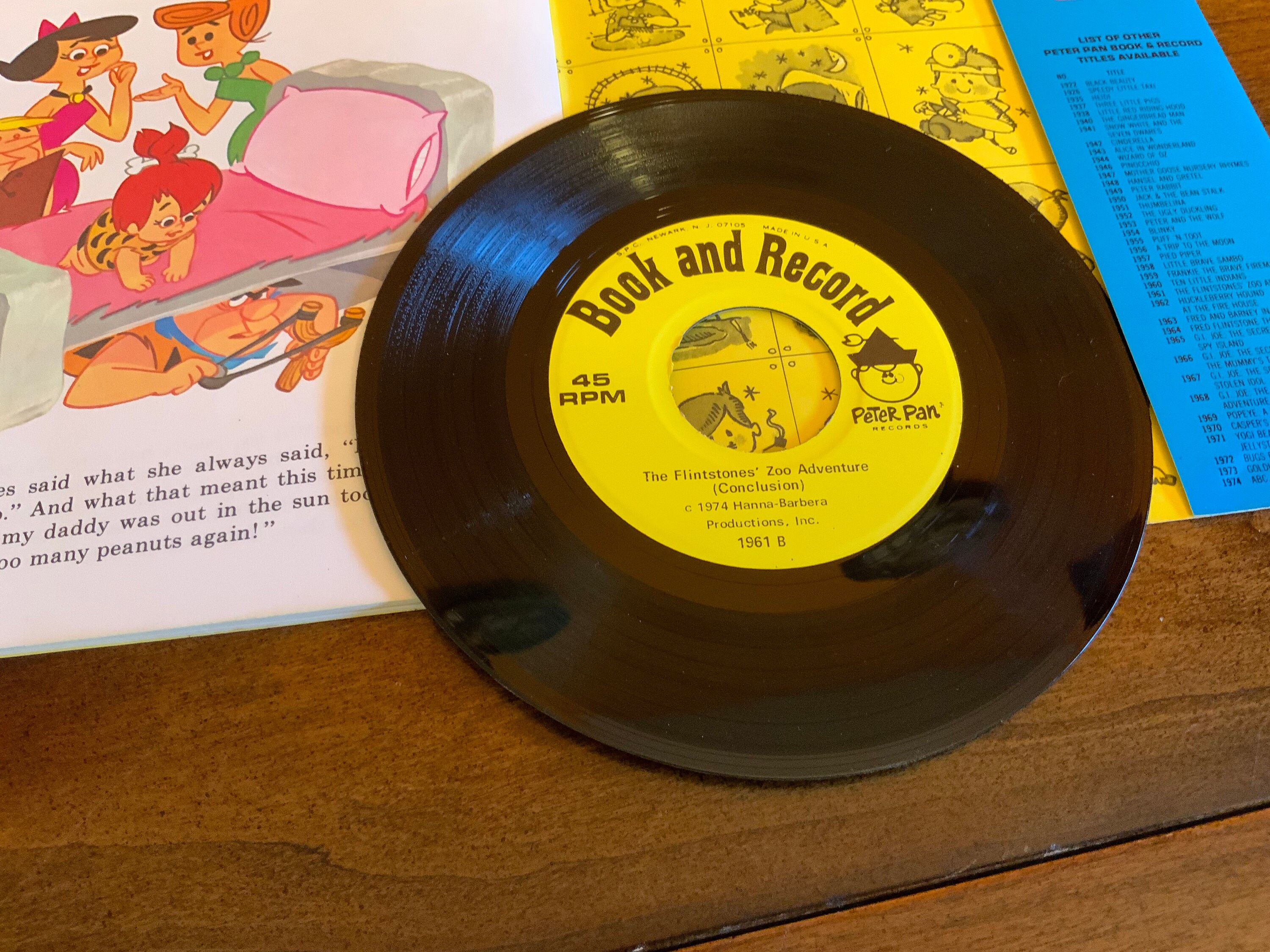 The Flintstones Book and Record - Etsy