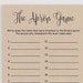 The Apron Game Printable Template Rustic Bridal Shower Tea Party Games ...