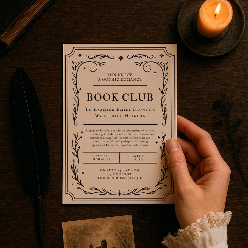 Gothic Romance Invite - Etsy