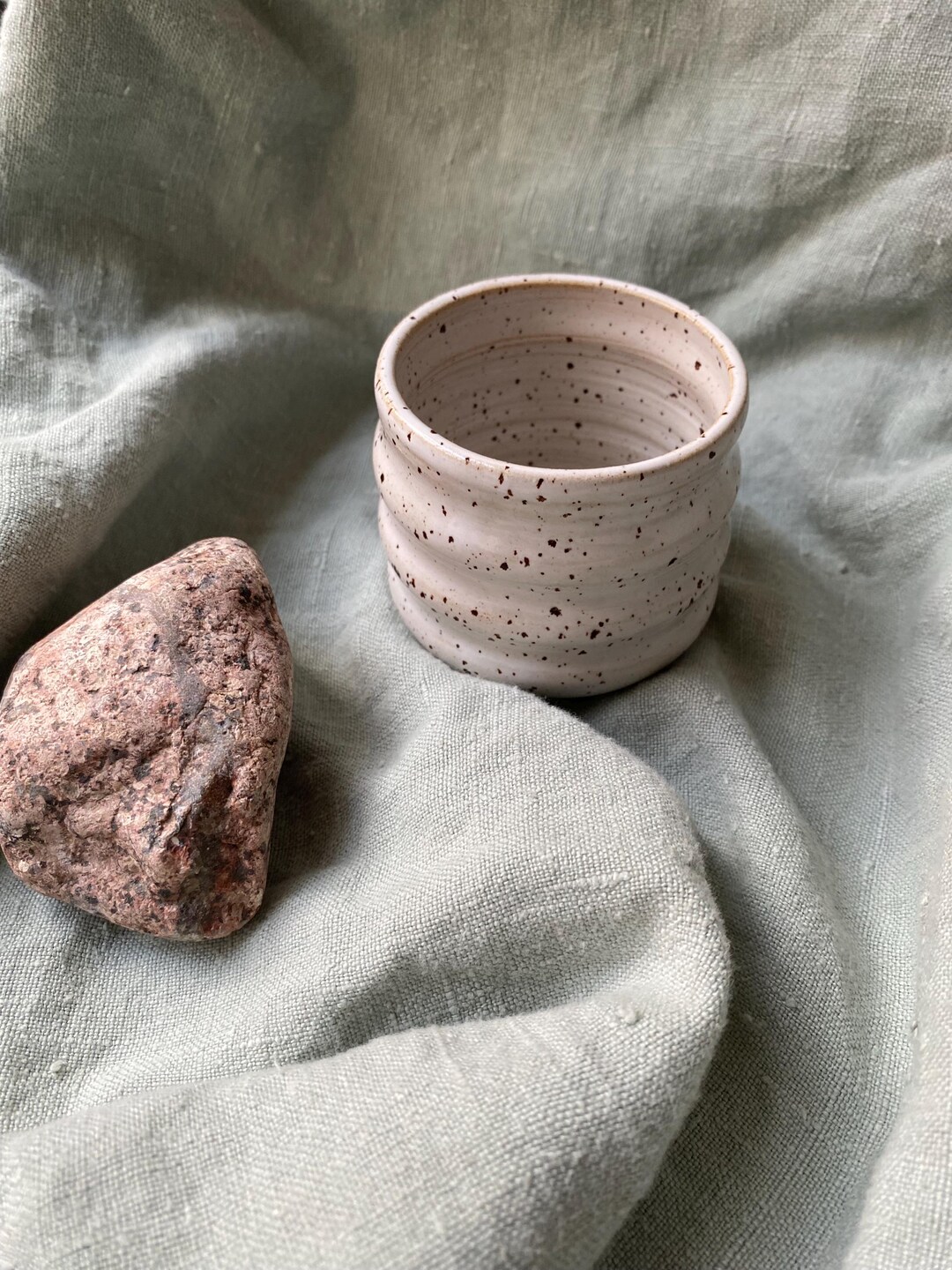 Hopies Stoneware Handmade Espresso Speckled Cup, Clay Cup, Home ...