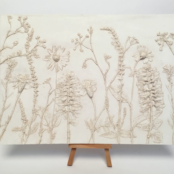 Flower Plaster Art - Etsy