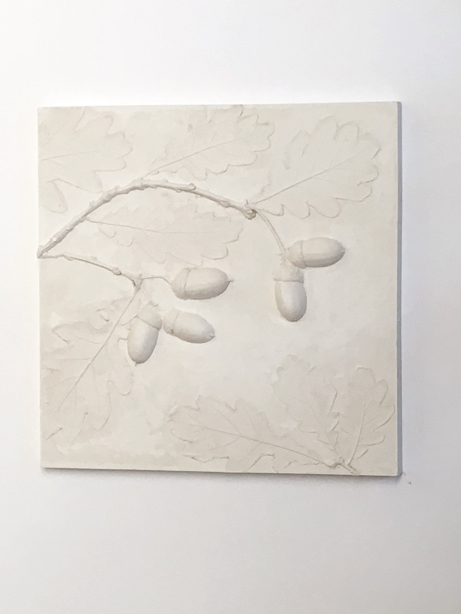 Tile Oak Acorns Cast. Botanical Decorative Unique Plaster Wall Art ...