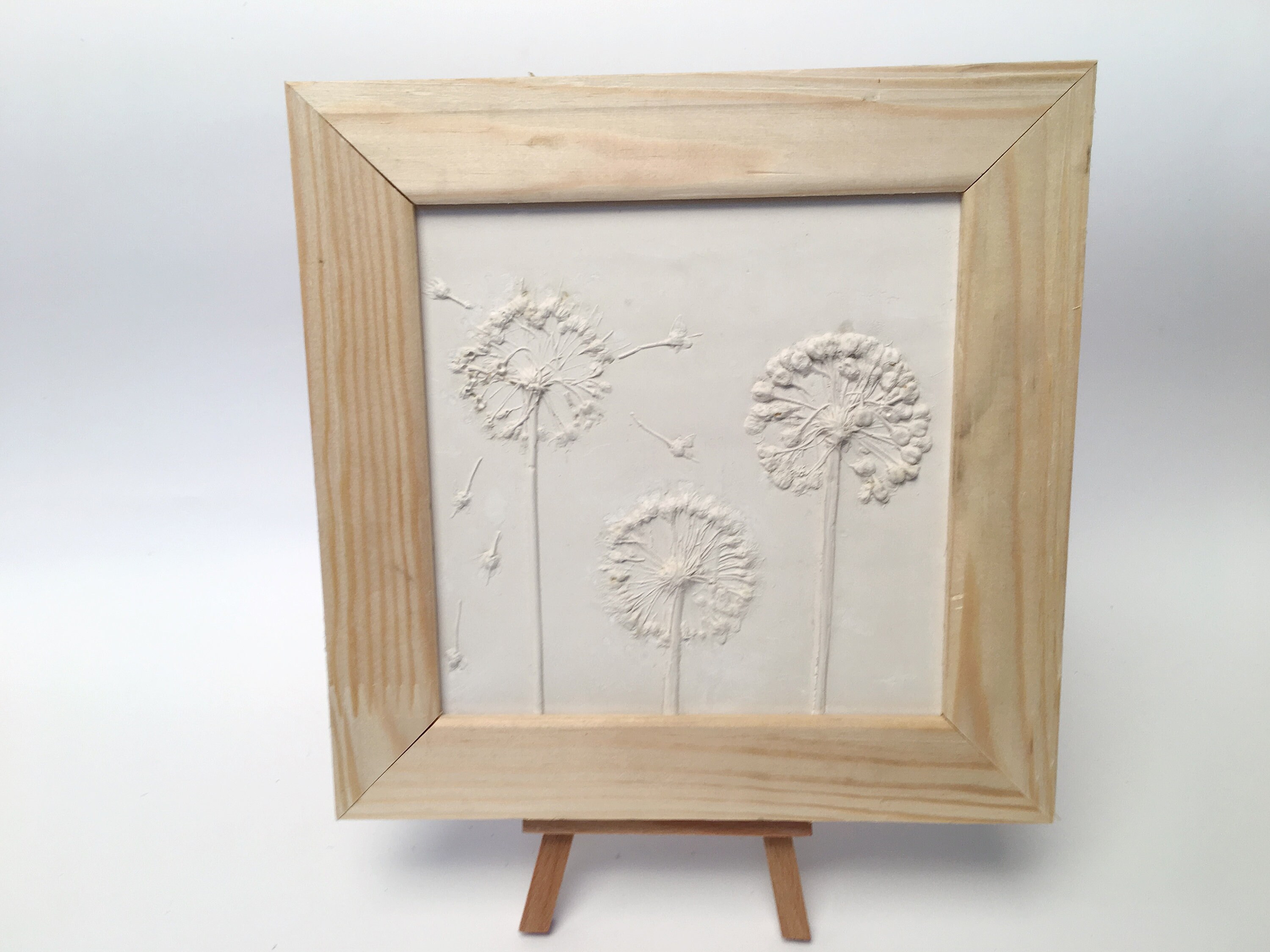 Tile Alliums cast. Botanical Decorative unique plaster wall | Etsy