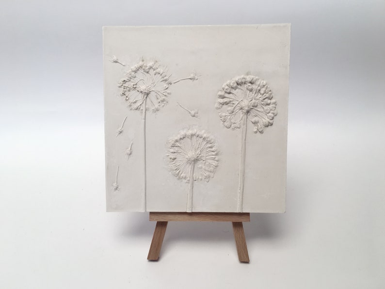 Tile Alliums Cast. Botanical Decorative Unique Plaster Wall - Etsy