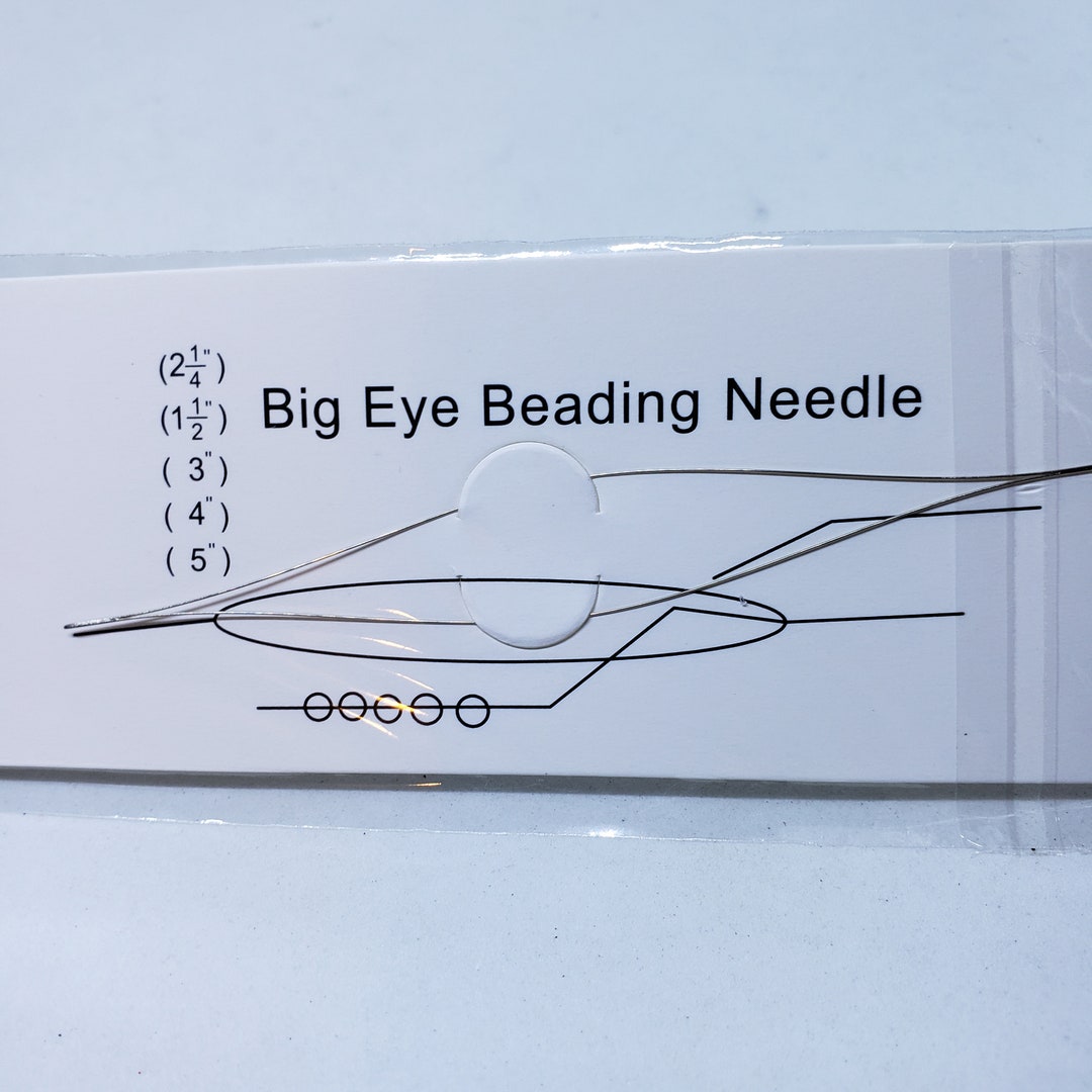 Stainless Steel Big Eye Beading Needles - Etsy