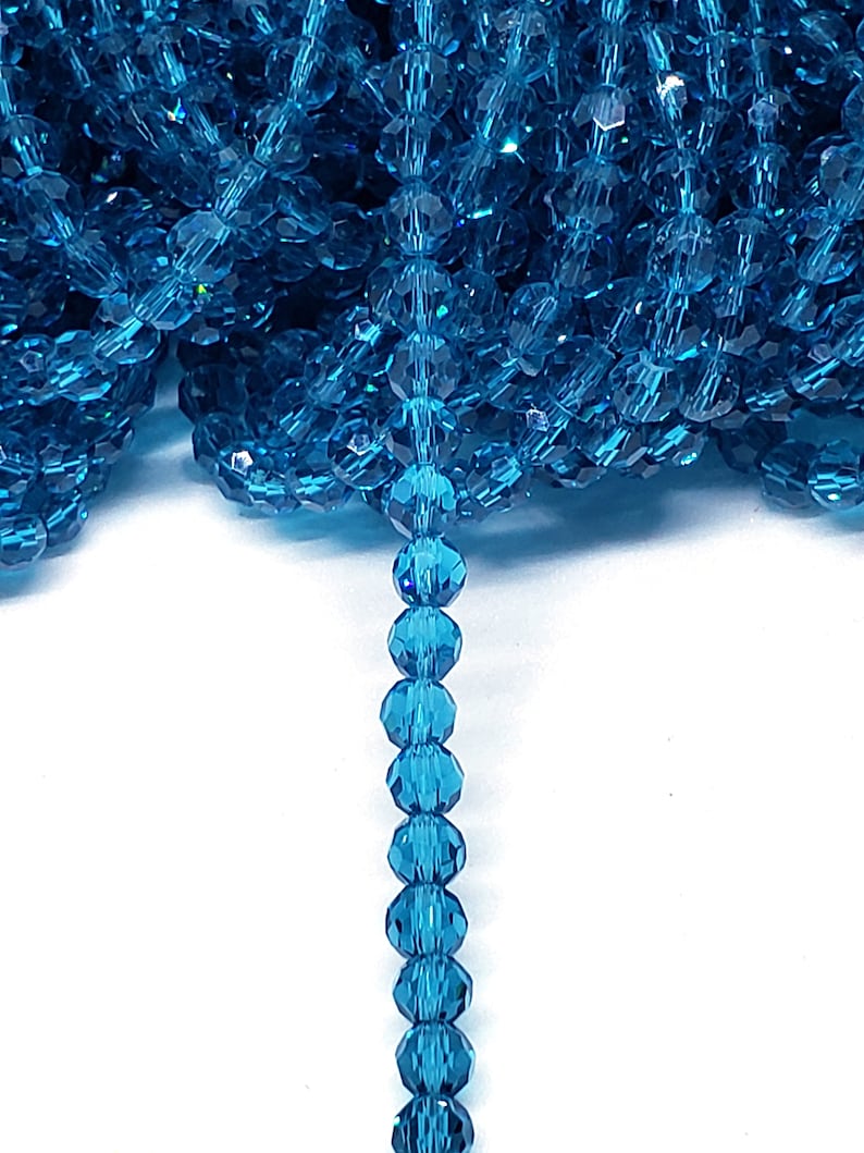 4mm Glass Bicone Shaped Beads Crystal Faceted Beads Jewelry Making for ...