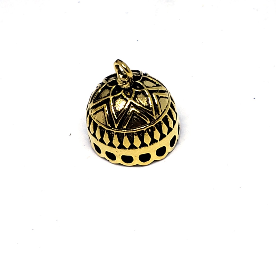 2pcs Big Tassel Cap Bail Antique Golden - Etsy