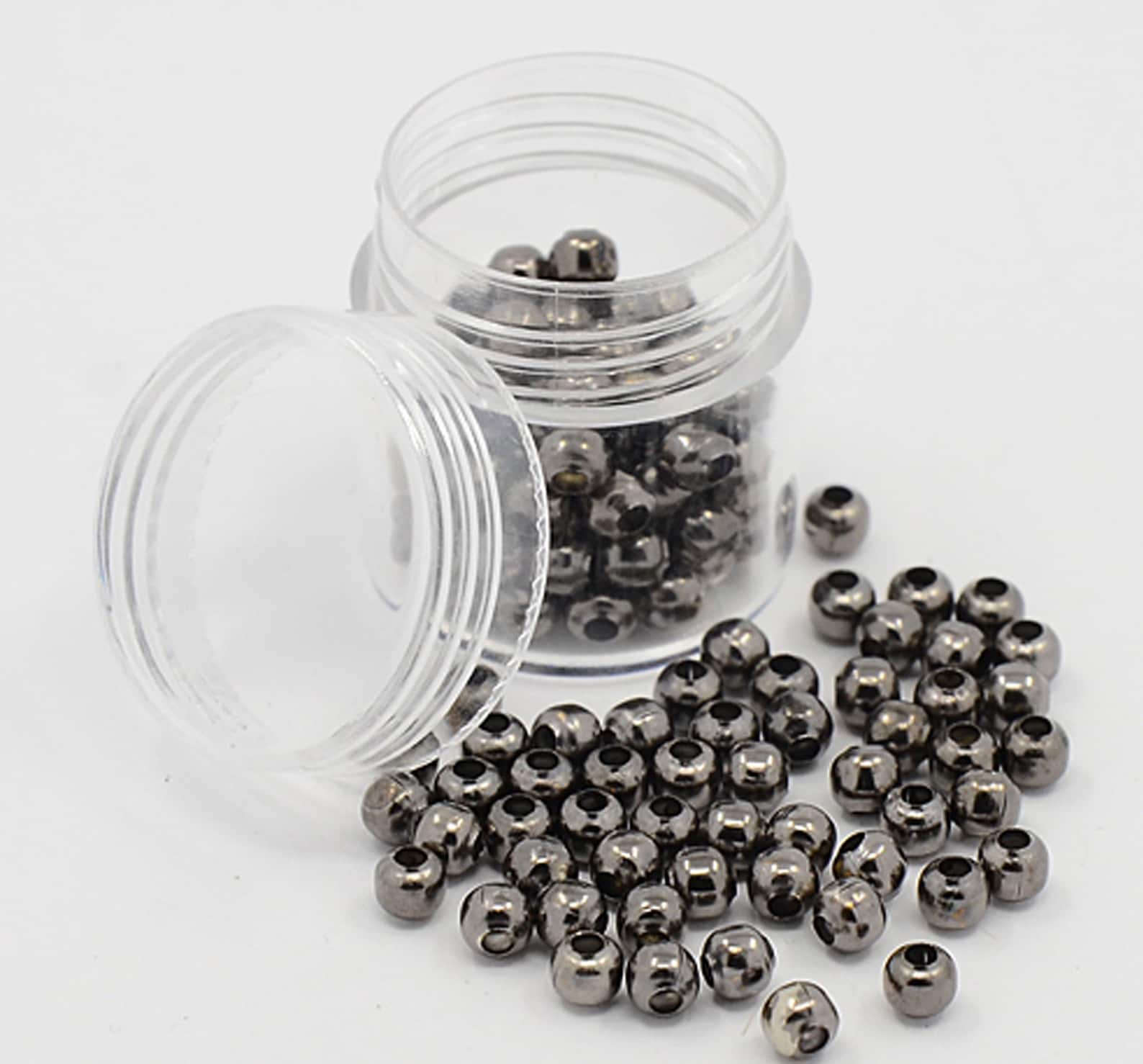 5 Box Iron Round Spacer Beads, Mixed Color - Etsy