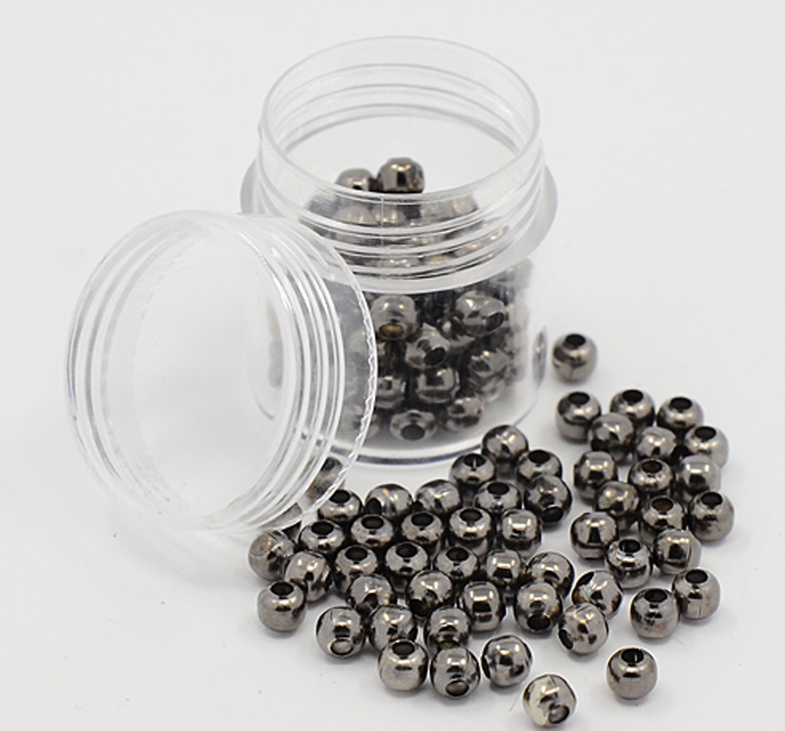 5 Box Iron Round Spacer Beads, Mixed Color - Etsy