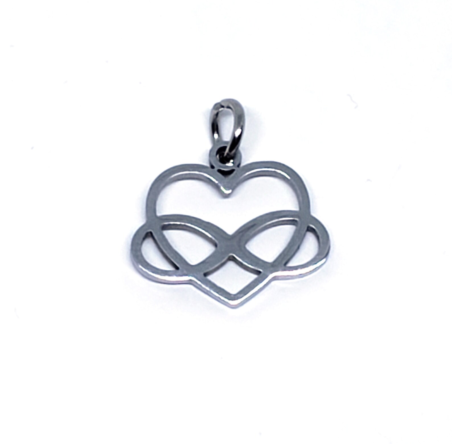 Infinity Heart Charm Stainless Steel Infinity Love Symbol Pendant ...