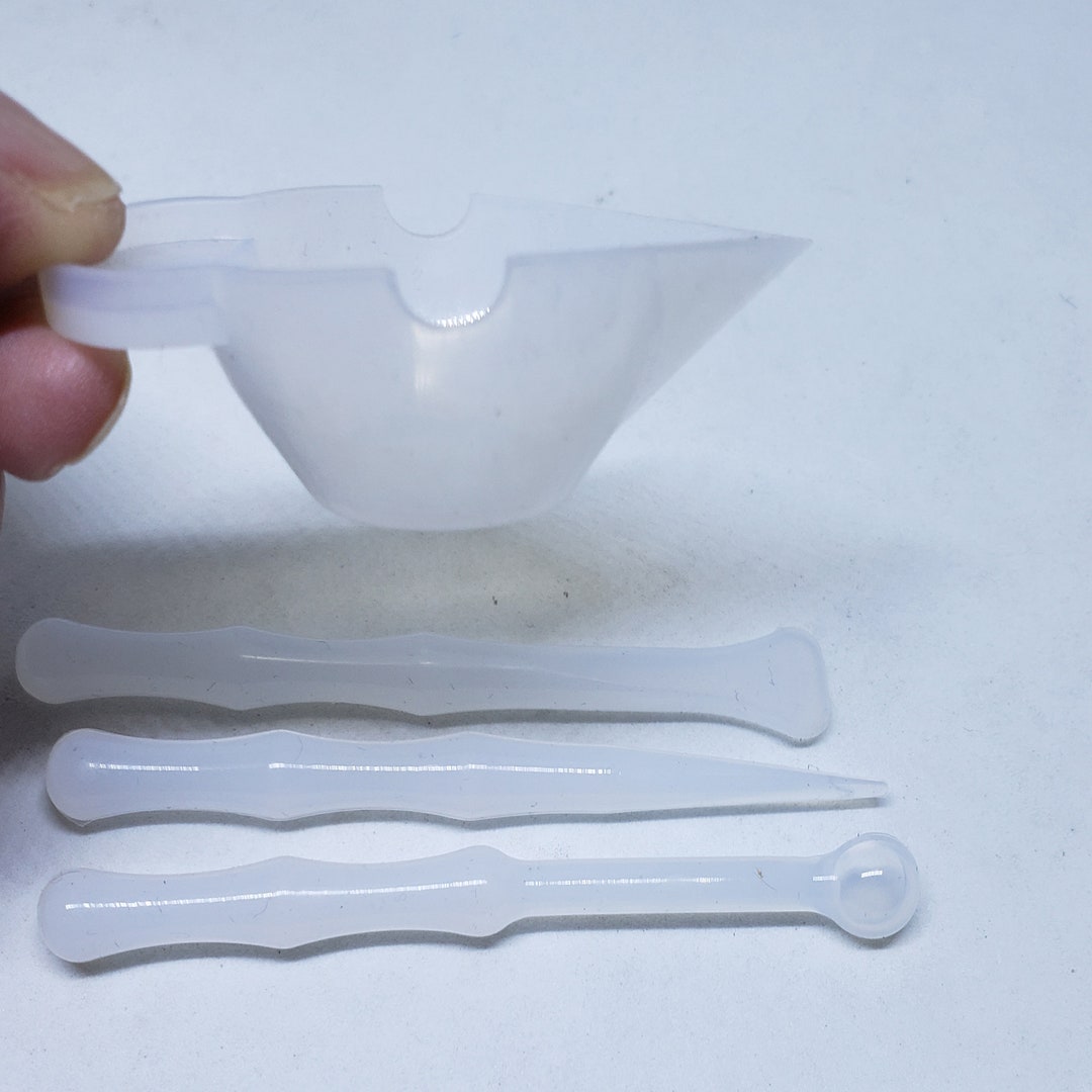 4 Pieces Set Silicone Tools for UV Resin, UV Resin Molds, Epoxy Resin ...