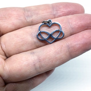 Infinity Heart Charm Stainless Steel Infinity Love Symbol Pendant ...