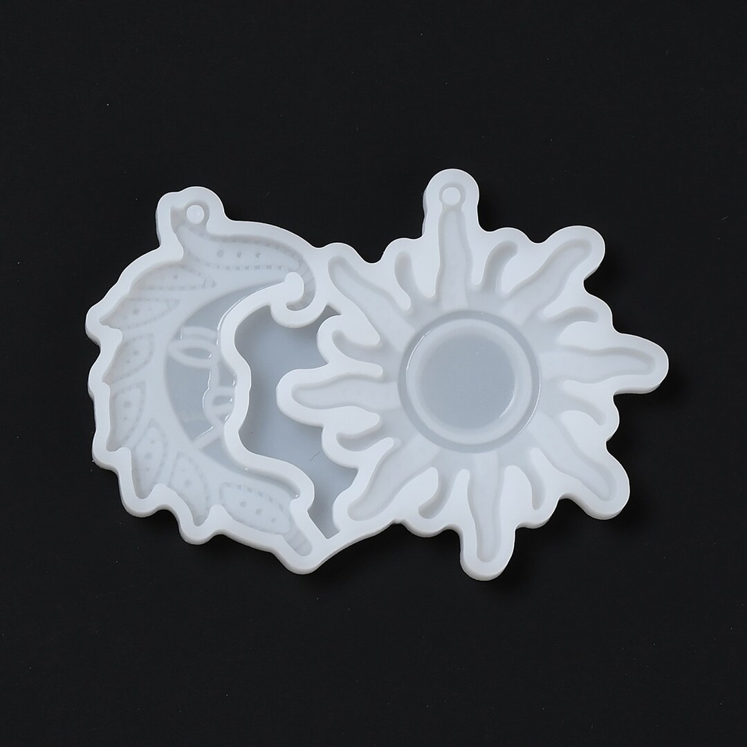Silicone Mold Moon and Sun, Pendant Silicone Molds, Resin Casting Molds ...