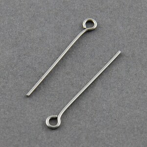 25 Pcs Stainless Steel Eye Pins, 20MM, 35MM, 36MM, 40MM and 48MM Eye ...