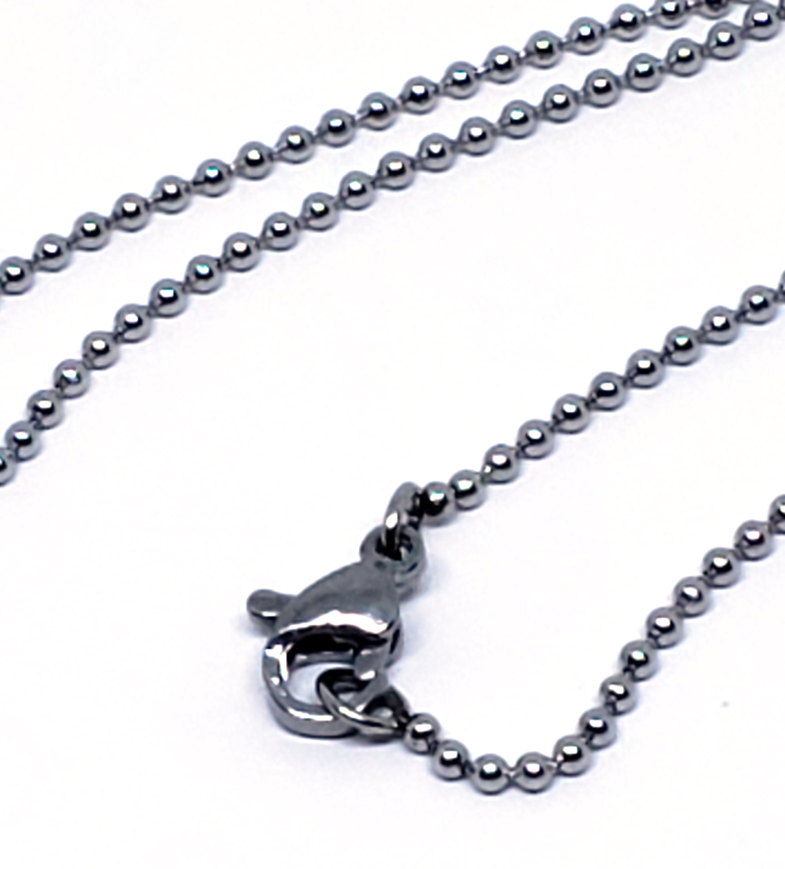 Ball Chain Stainless Steel Finished Chain with Lobster Clasp | Etsy
