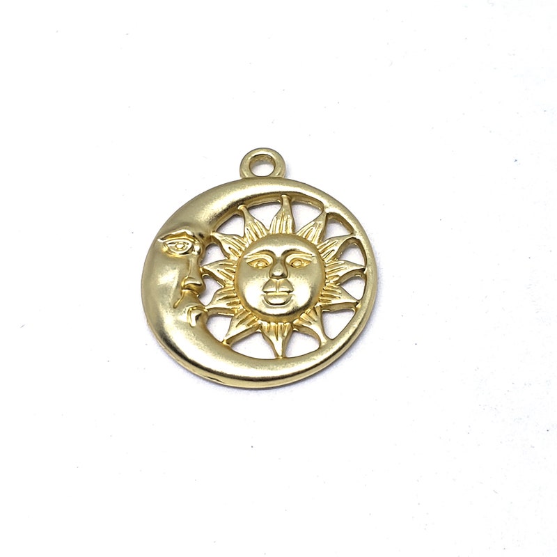 Sun and Moon Charm - Etsy