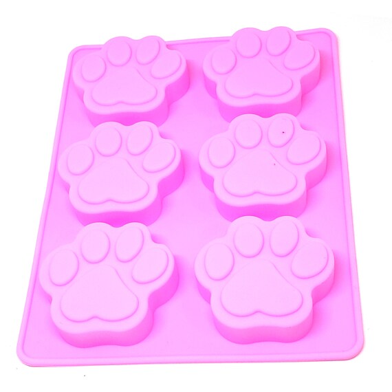 Food Grade Dog Paw Print Silicone Mold Fondant Molds for DIY | Etsy