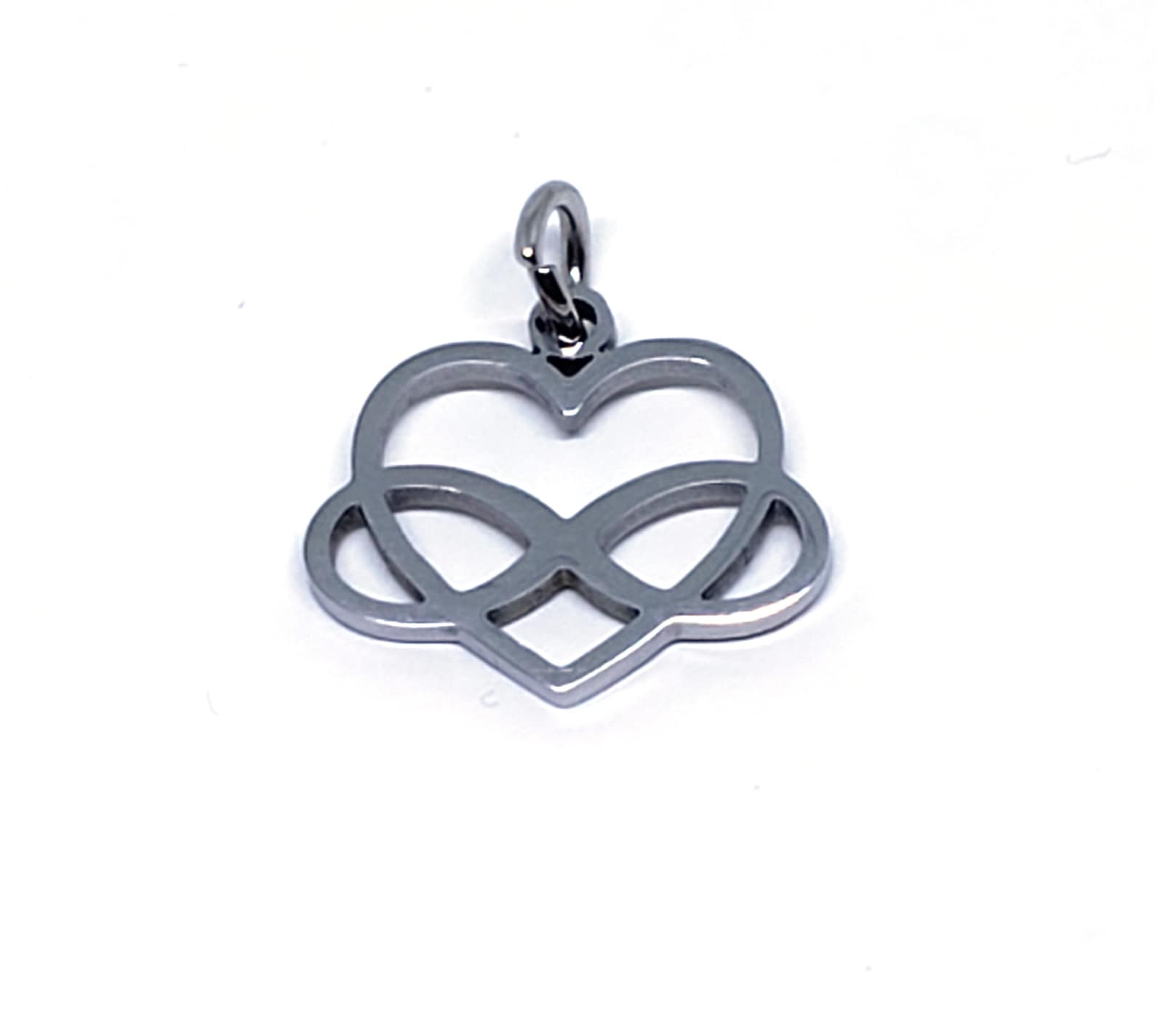 Infinity Heart Charm Stainless Steel Infinity Love Symbol Pendant ...