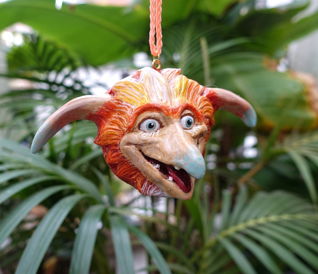 A Labyrinth Inspired Firey Goblin Head Pendant Handmade and Hand ...