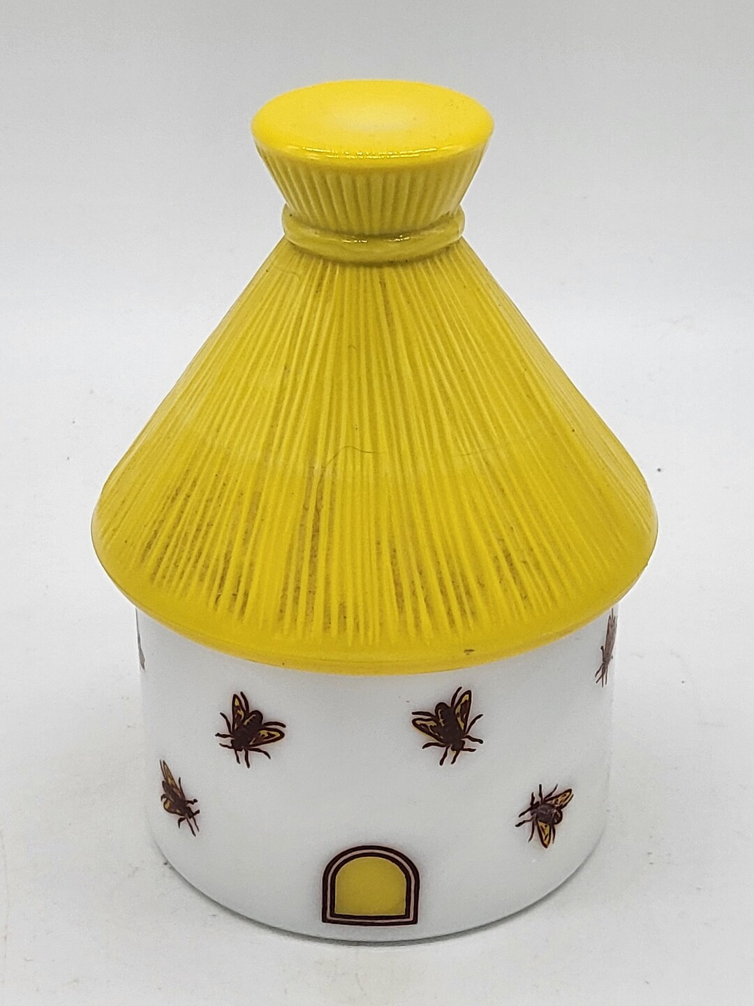 Vintage Opaline Bee Hive Pot - Etsy