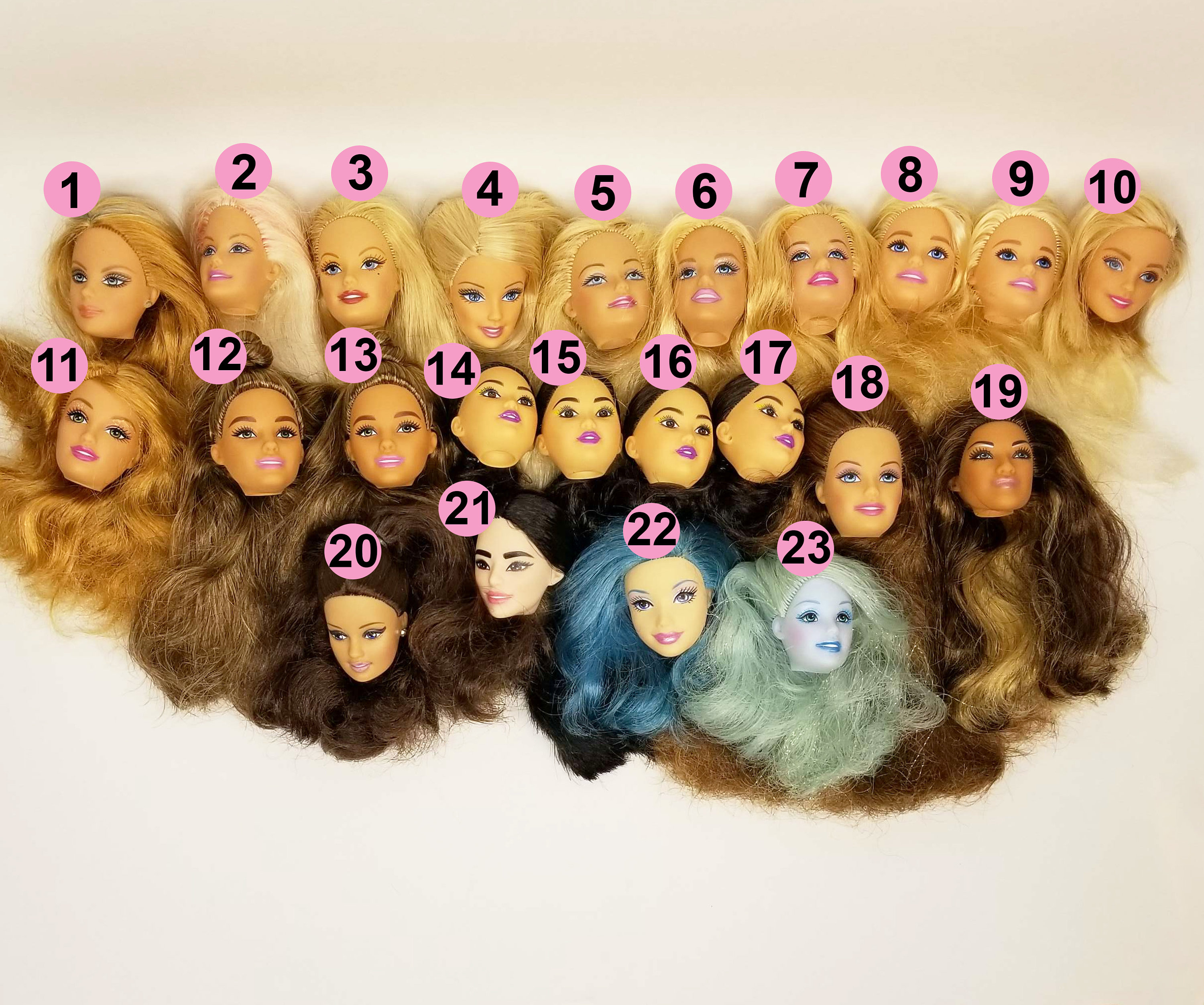 Fashion Doll Heads for Customizing or Ooak - Etsy