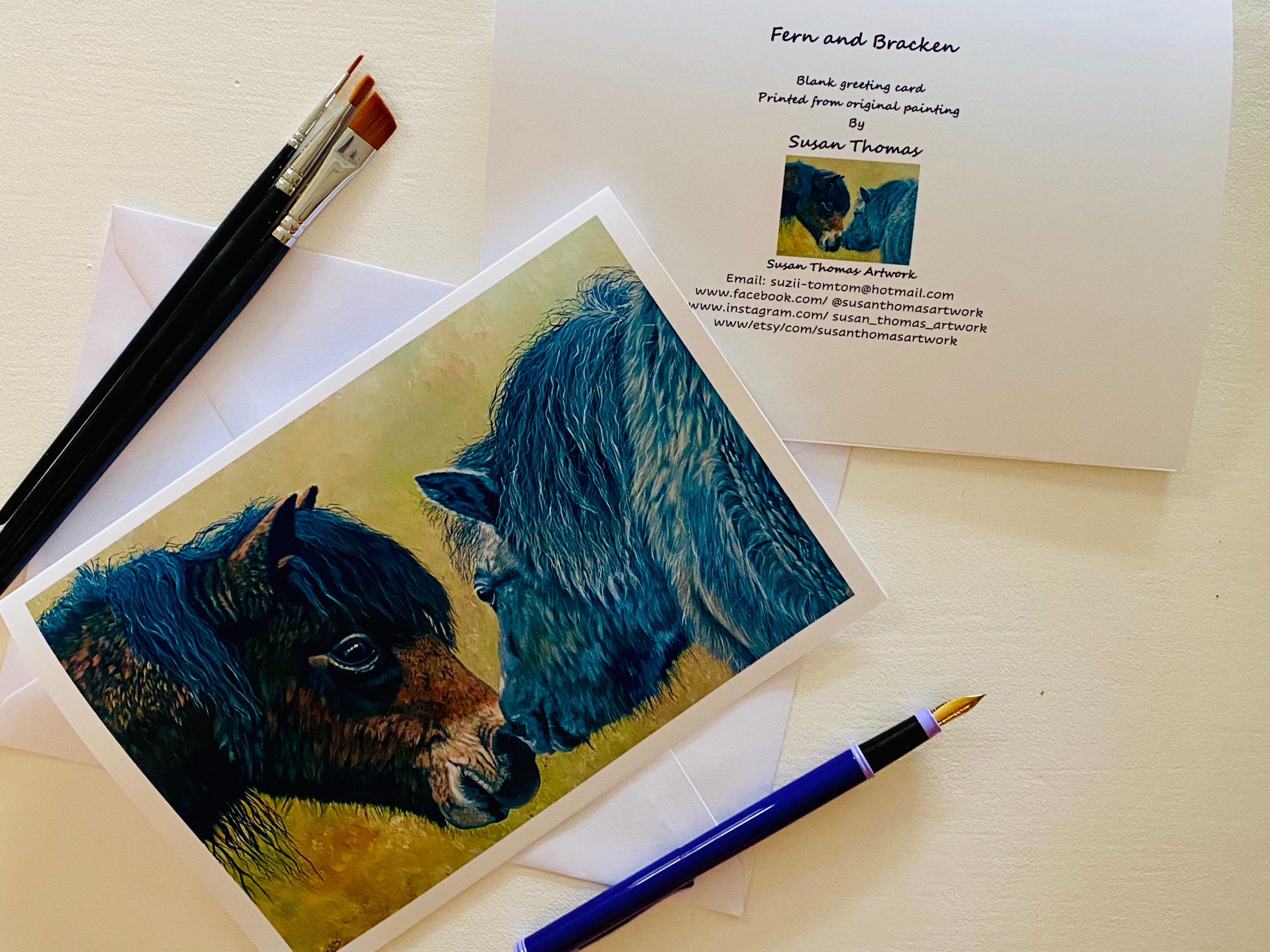 Horse Greeting Cards Ponies Cards Cards Printed From - Etsy UK