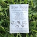 Grow Baggie Ready to Go Fast Germination Seed Kit Includes - Etsy