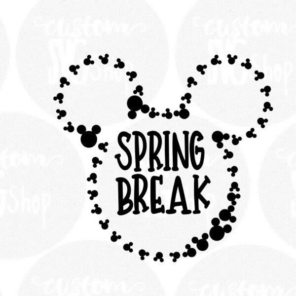 Mickey Spring Break - Etsy