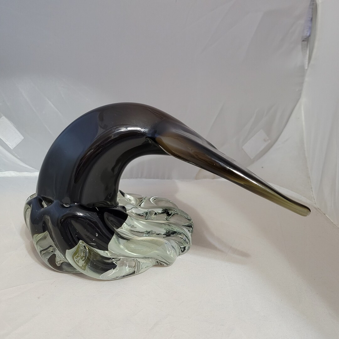 Large Blown Glass Whale Tail Dynasty Decorative Sculpture - Etsy
