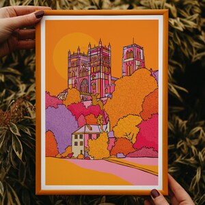 Durham Art Print | Durham Cathedral Drawing | Durham Print | Durham ...