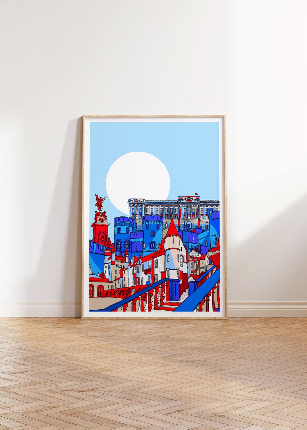 Patriotic Royal Print Buckingham Palace Art Balmoral Art - Etsy