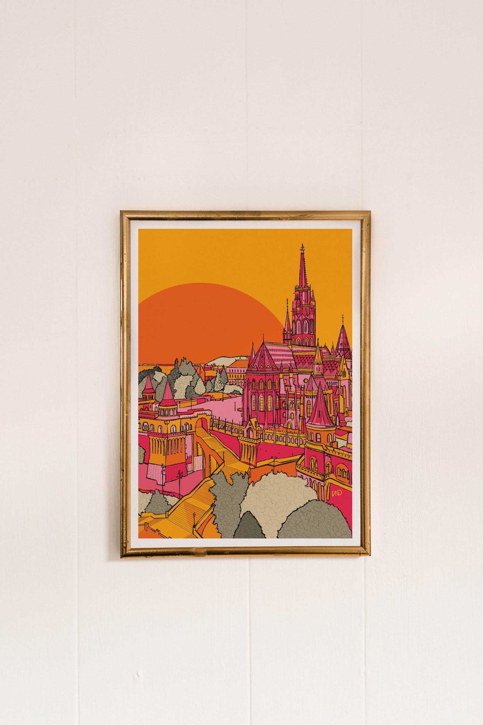 Budapest Hungary Art Print Budapest Drawing Budapest Wall Art - Etsy