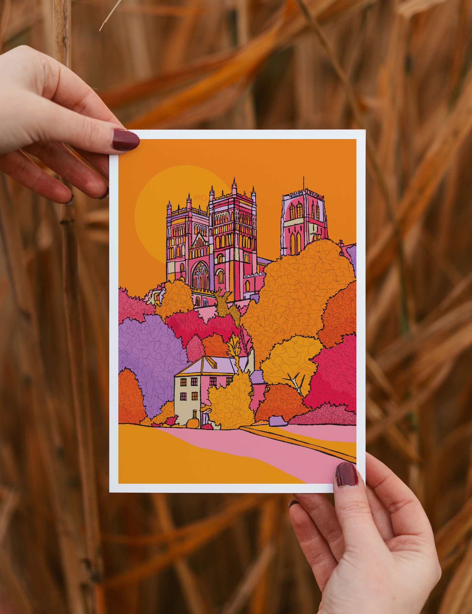 Durham Art Print Durham Cathedral Drawing Durham Print Durham - Etsy