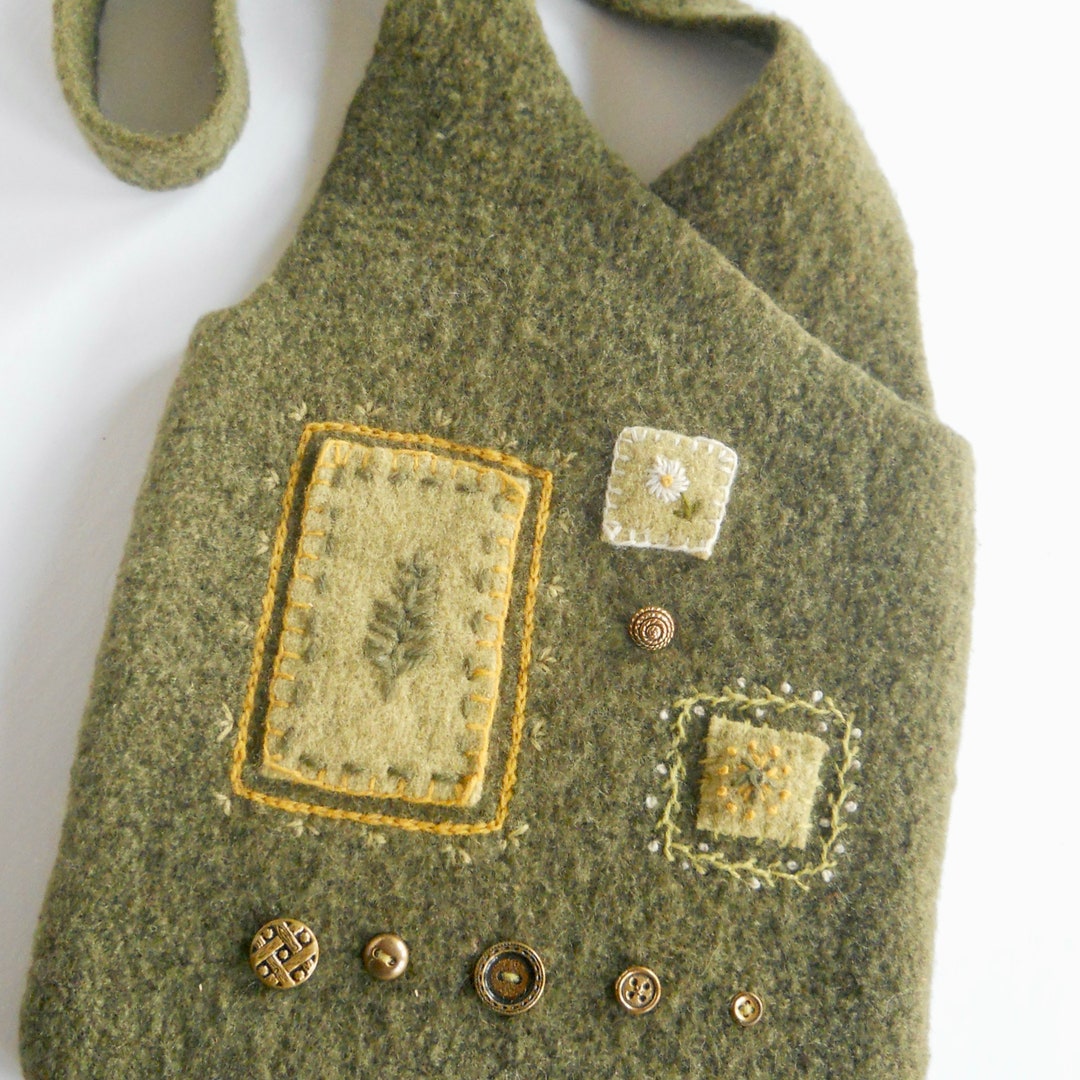 NEW WOOL PURSE, Felted Hand Bag, Decorative Purse, One of a Kind Purse ...