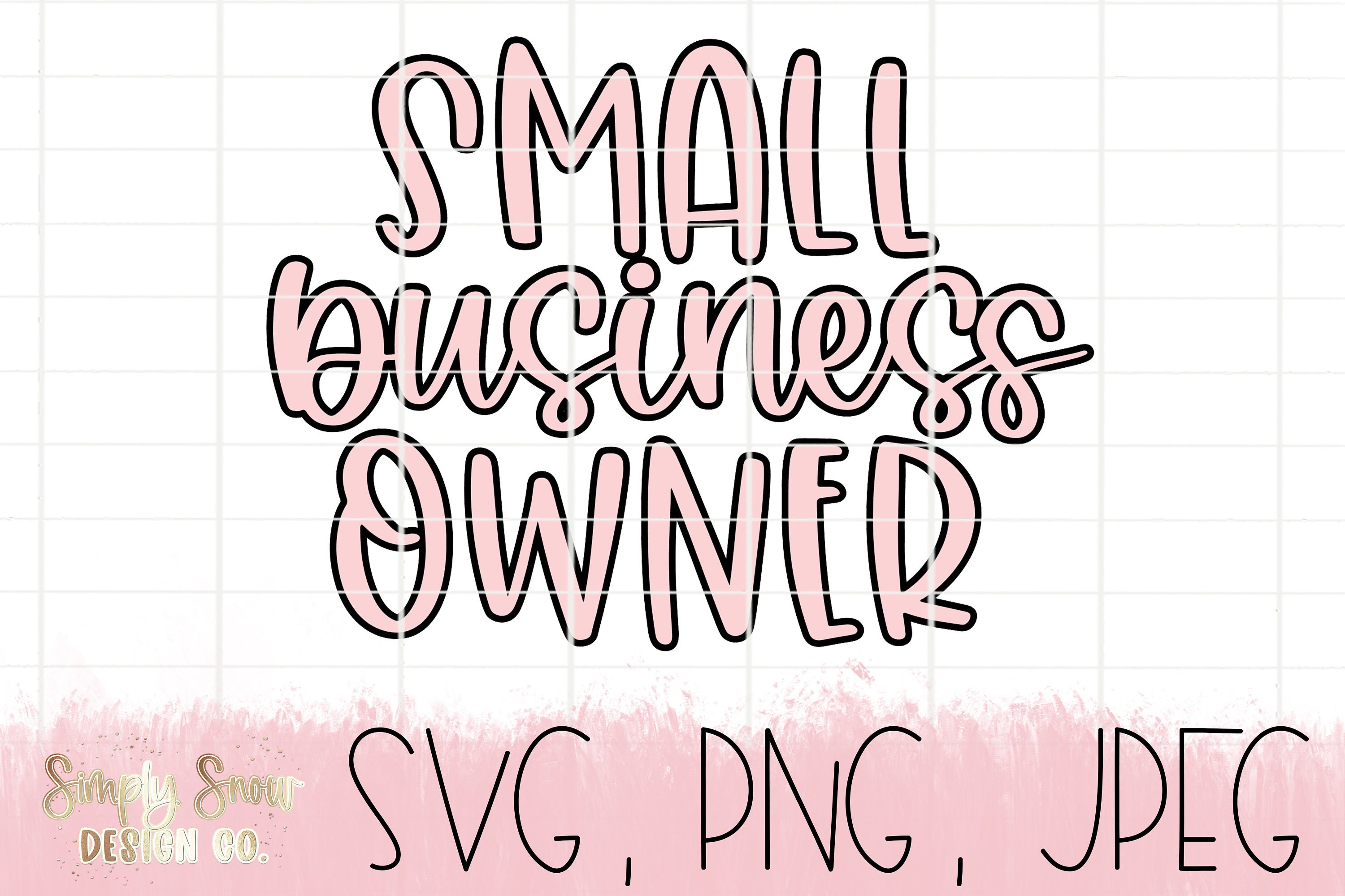 Small Business Owner Svg With Offset Png Instant Download - Etsy