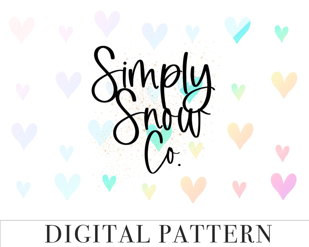 Pastel Rainbow Hearts, Spring Pattern, HD Background, Digital Pattern ...