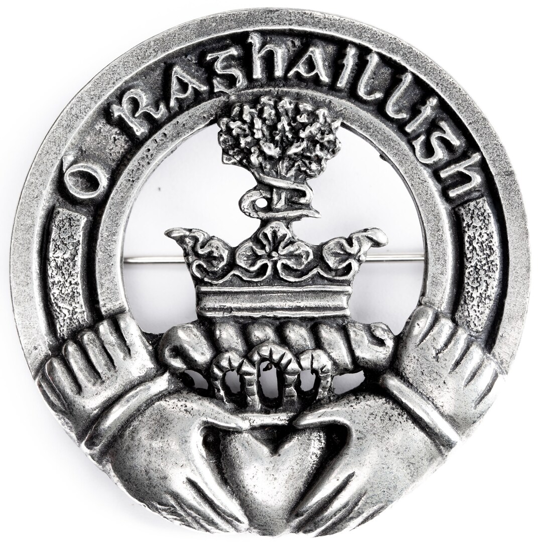 USA Kilts Reilly Irish Clan Crest Cap Badge / Brooch Pin Made in ...