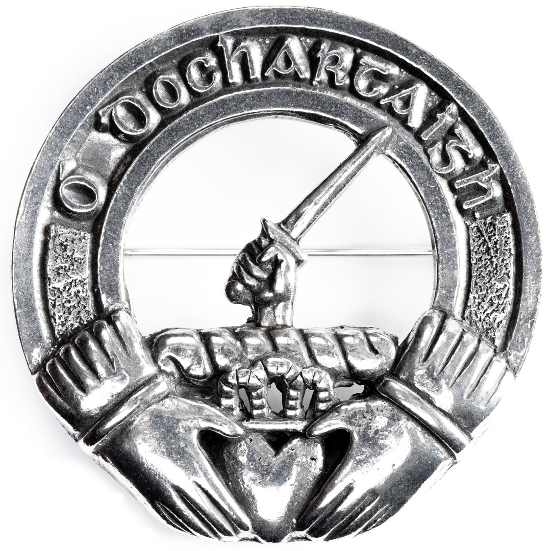 USA Kilts Doherty Irish Clan Crest Cap Badge / Brooch Pin Made in ...
