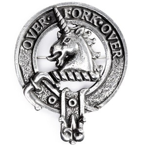 USA Kilts Cunningham Clan Crest Cap Badge / Brooch Pin Made in Scotland ...
