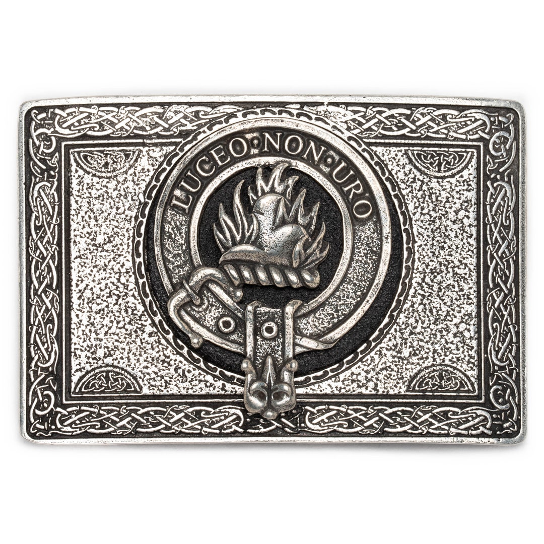USA Kilts Mackenzie Clan Crest Belt Buckle Made in Scotland - Etsy