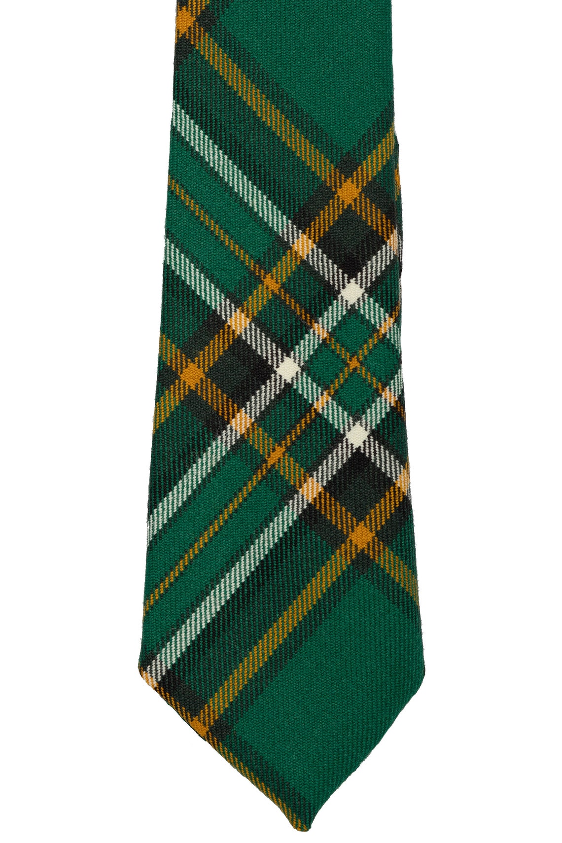 Irish National Tartan Plaid Wool Necktie Made in Scotland St. | Etsy