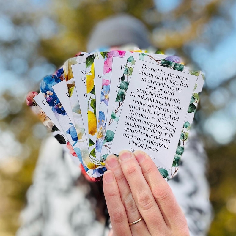 Christian Wellness Prayer Cards • Faith and Health • Bible Verse Cards ...