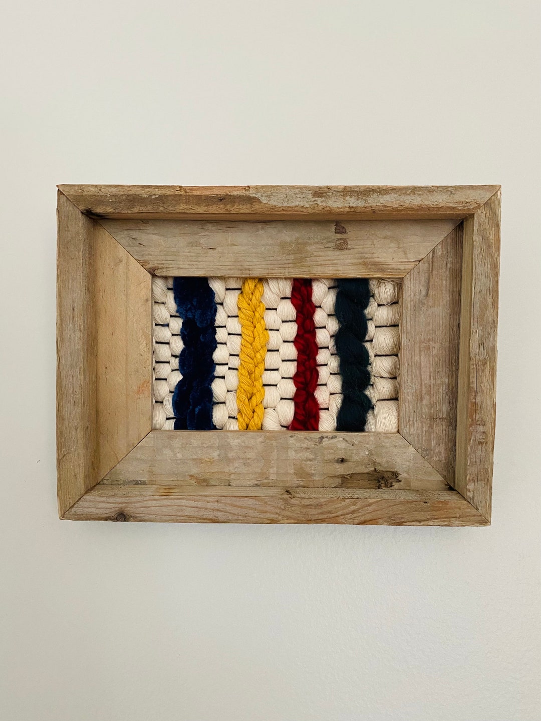 Framed Fiber Art | Textured Wall Decor | Framed Wall Weaving | Abstract ...