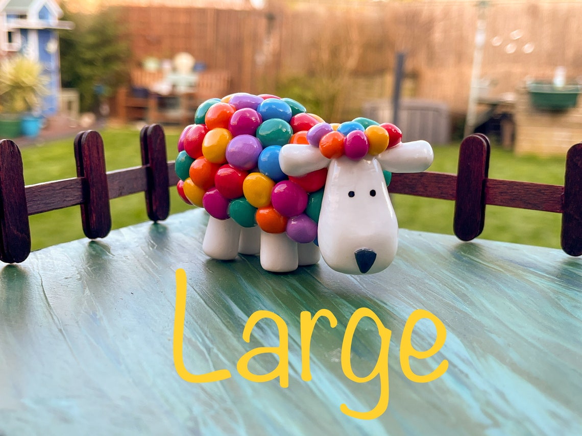 Handmade Clay Sheep Figure Gift for Friends/loved Ones. - Etsy