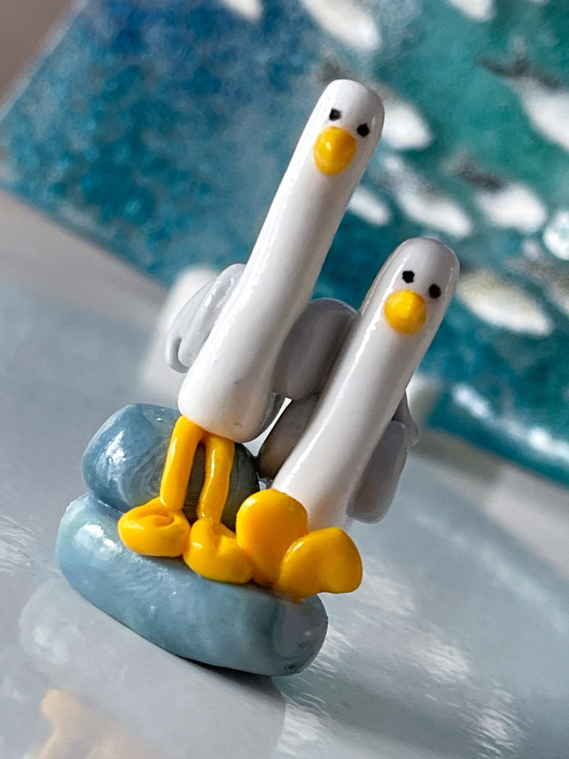 Handmade Clay Seagull Figures Gift for Friends/loved Ones. - Etsy UK