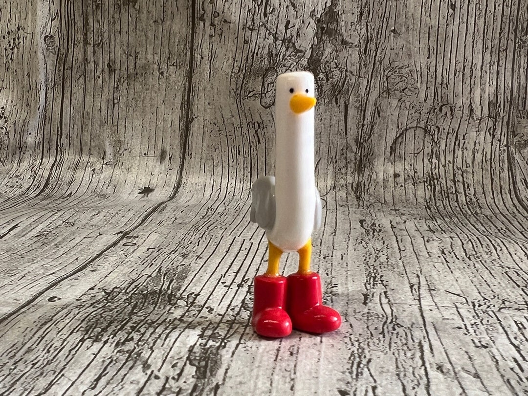 RAINY DAY GULL - Handmade Clay Seagull in Red Wellies, Gift for Friends ...