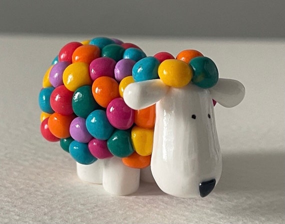 Handmade Clay Sheep Figure Gift for Friends/loved Ones. | Etsy UK